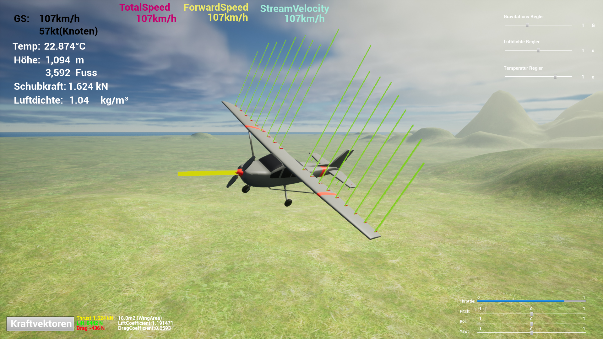 Flight Simulator, Unreal Engine by nomis3d