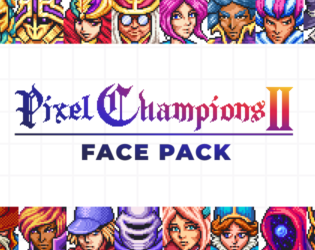 Pixel Champions II - Face Pack by AlexPixels
