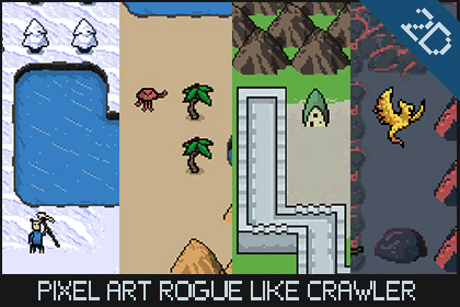 2D Pixel Art RPG Rogue Like Crawler by afgameassets