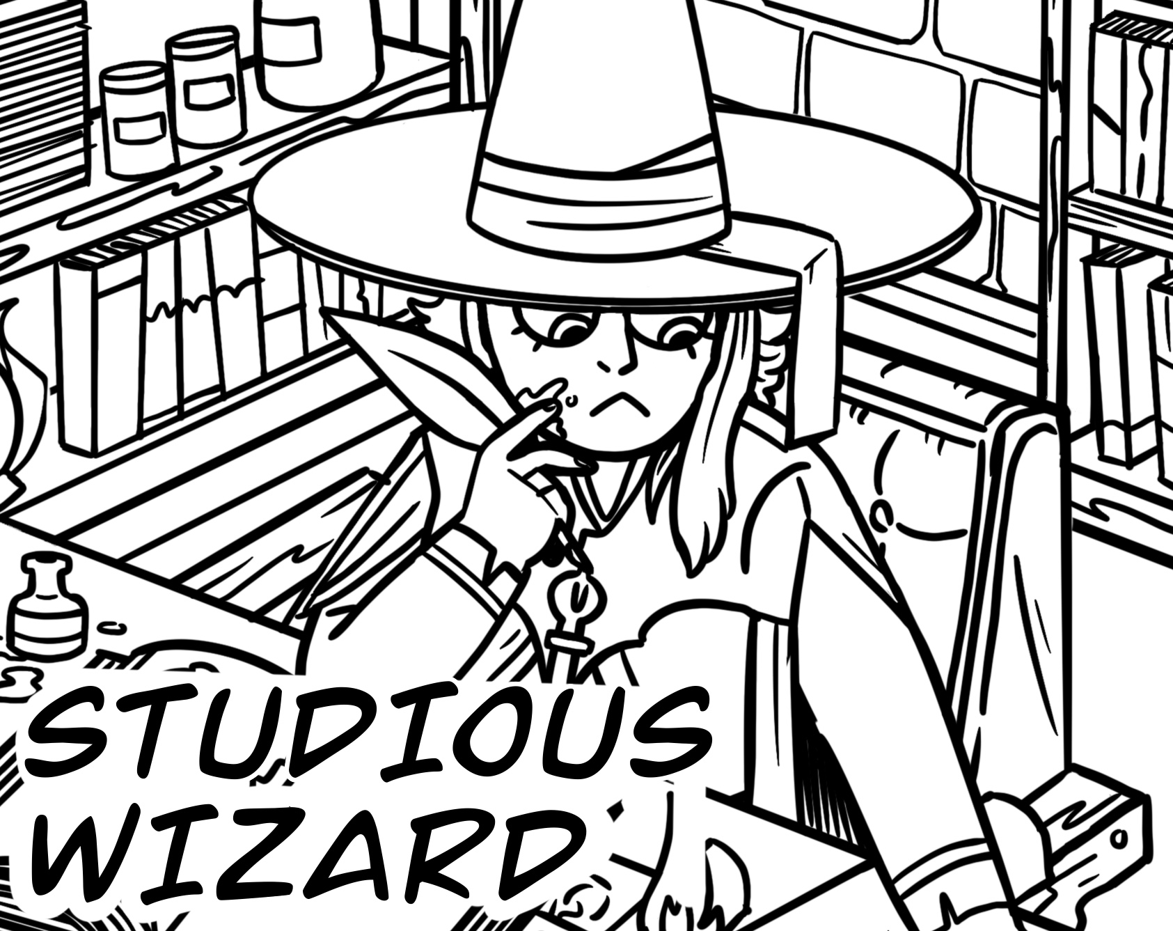 Studious Wizard by ceelacanth