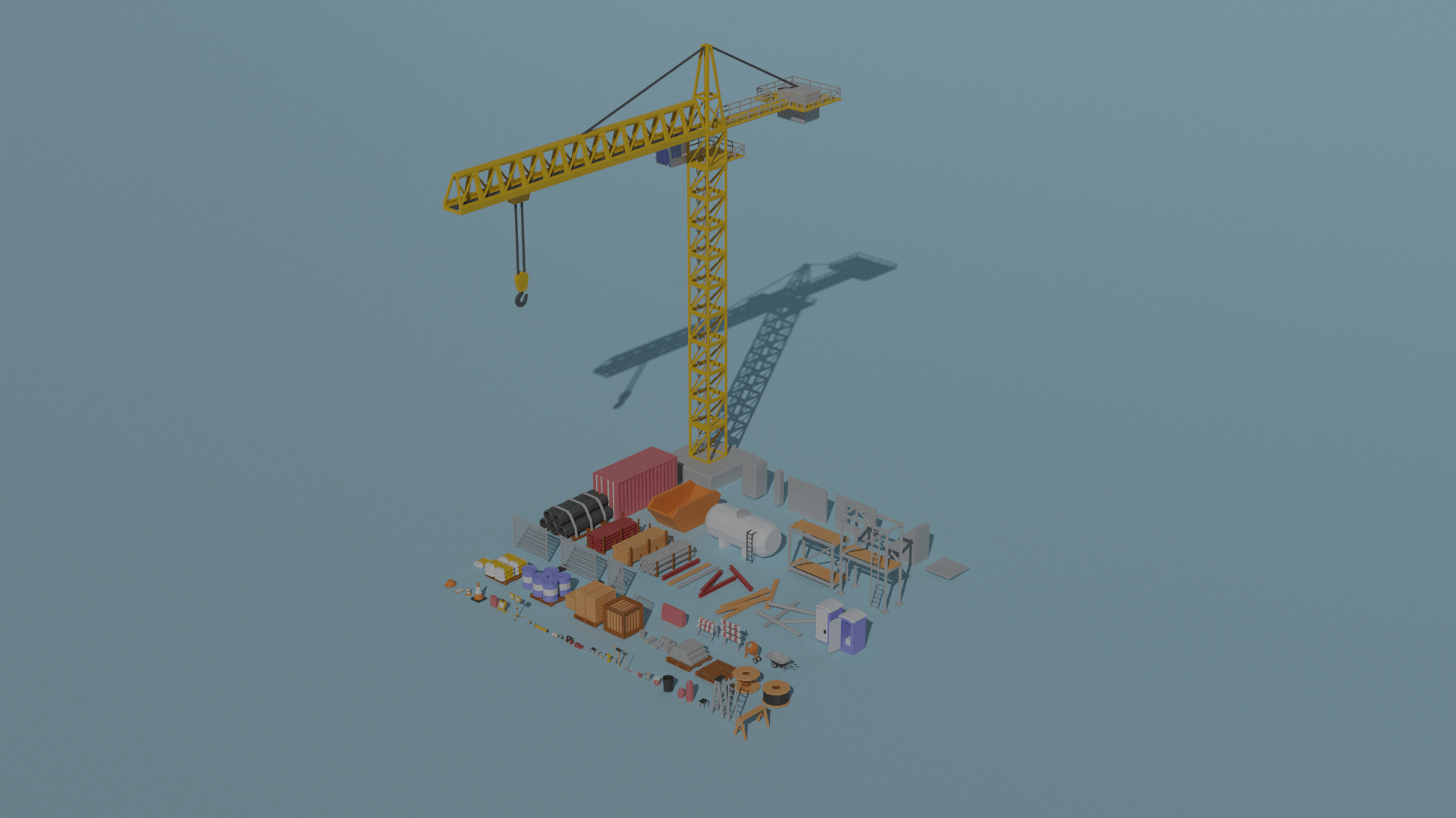 Low Poly Construction Pack By Lowpolyassets