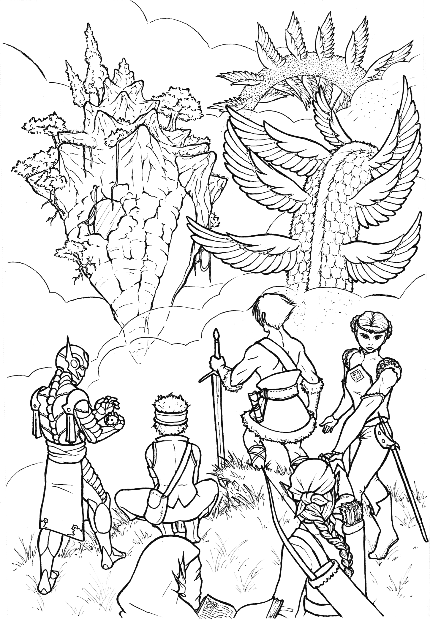 Shell Mountain - TTRPG Coloring Book Jam Submission by Team SunForge ...