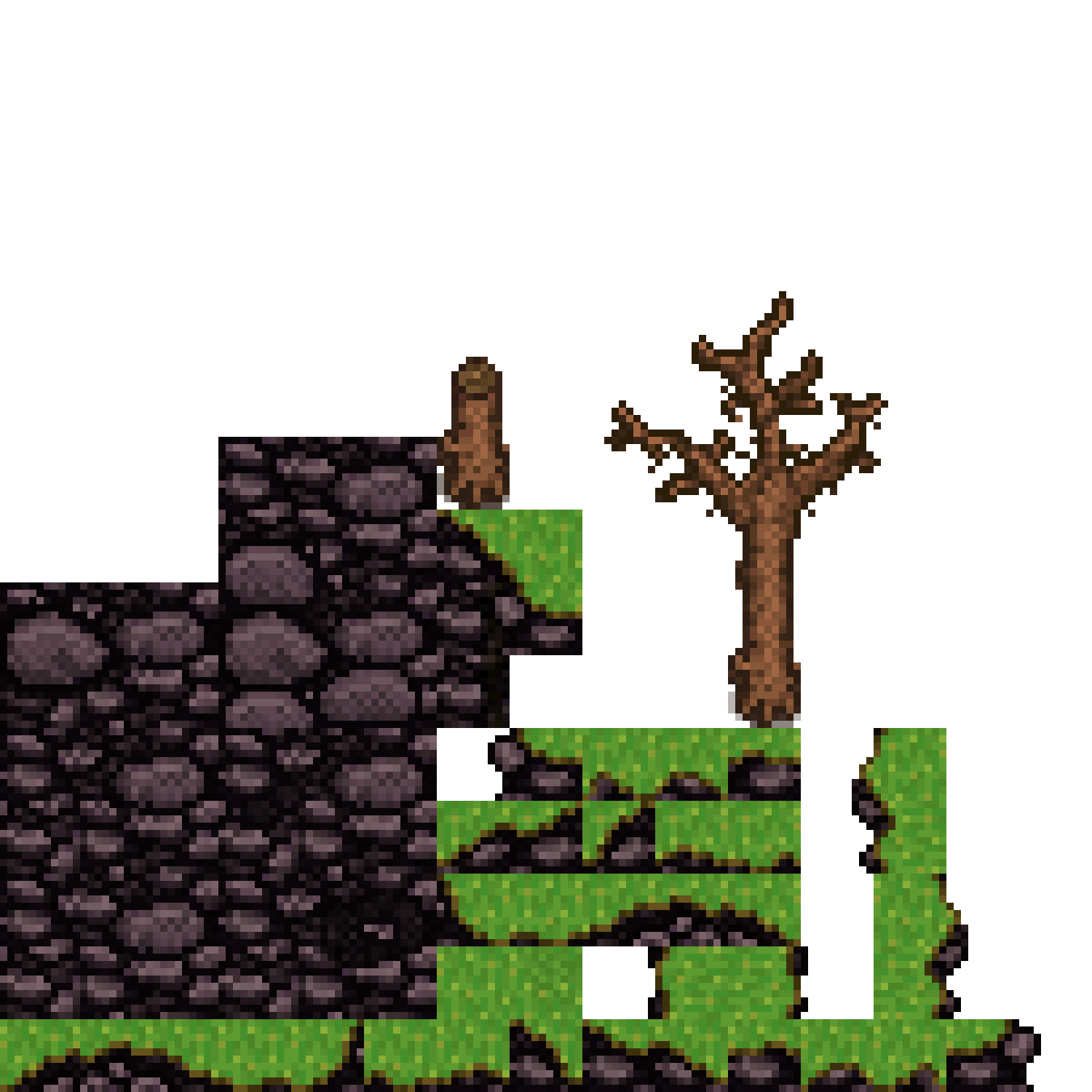 Cliffs & Clearings tileset by Moptropica - Pixel Wiz