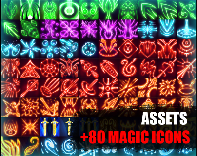 Assets: Spells & Skills Icons Pack[+80] #5 by Wenrexa