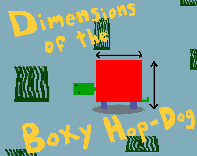 Dimensions of the Boxy Hop-Dog by Scroungin' 4 Catsup