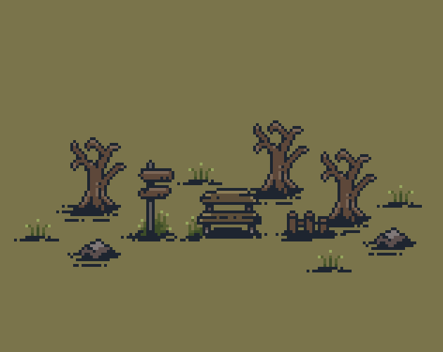 Simple pixel objects by mamemaru