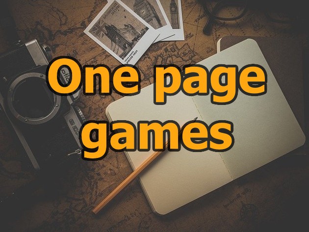 One page games by spittingimage