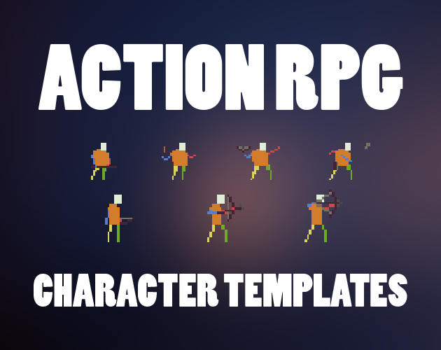Action RPG Character Templates - Asset Pack FREE by Pupkin Assets
