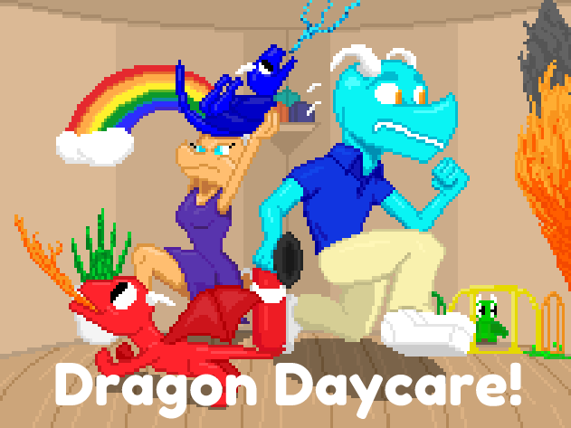 Dragon Daycare by TongueSurgery