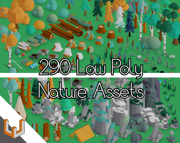 290 Low Poly Nature/Forest Asset Pack by Wildenza