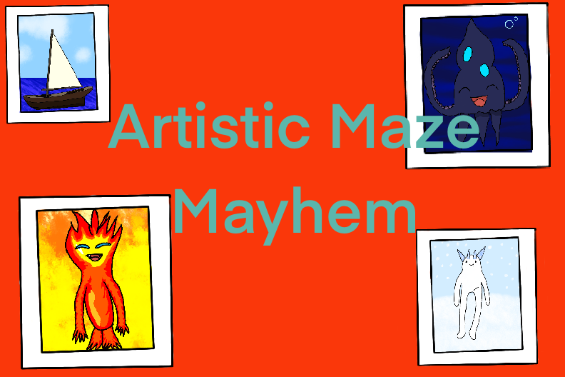 Artistic Maze Mayhem by David Eisenberg, Casseyr2, BuvudProductions