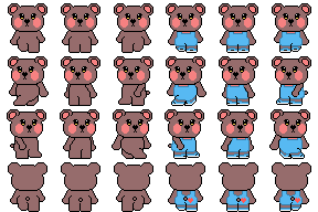 Cute Bear Sprite by Carelesswizard