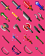 Sants pixel art pack weapons and icons 16x16 by Sants02