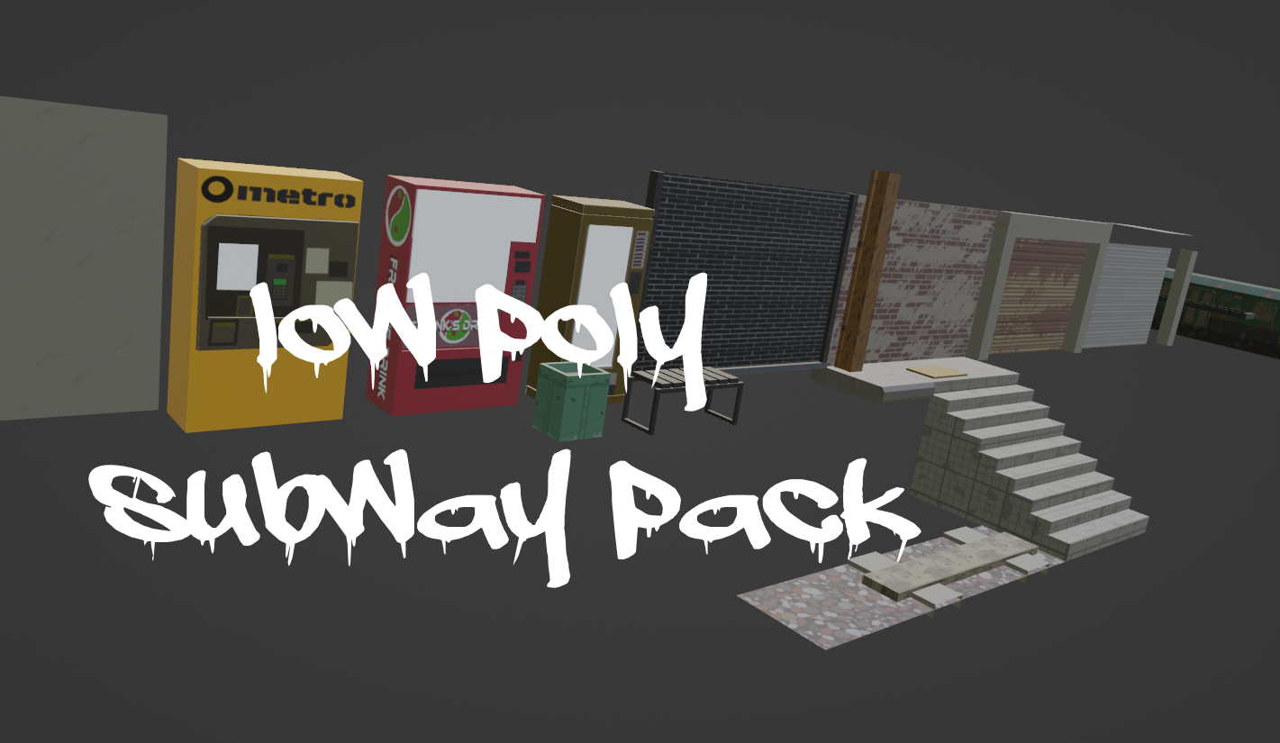 low poly subway pack by herio