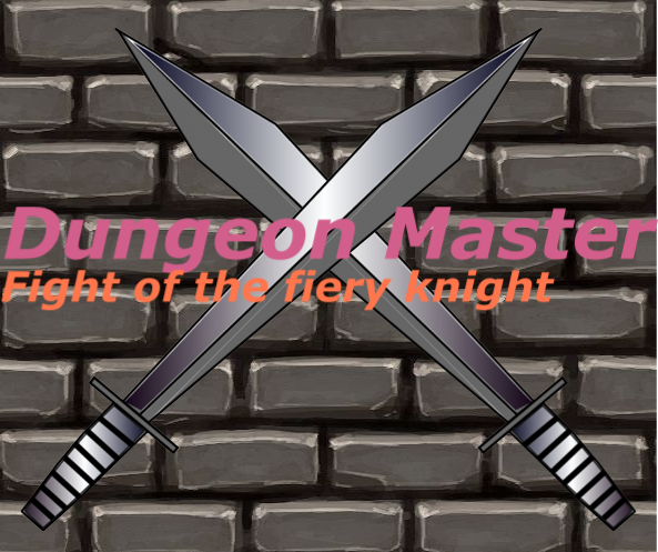 Dungeon Master fight of the fiery knight by BadPcGame
