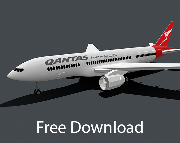 Free Download Airplane model with 10 Texture by GMD2