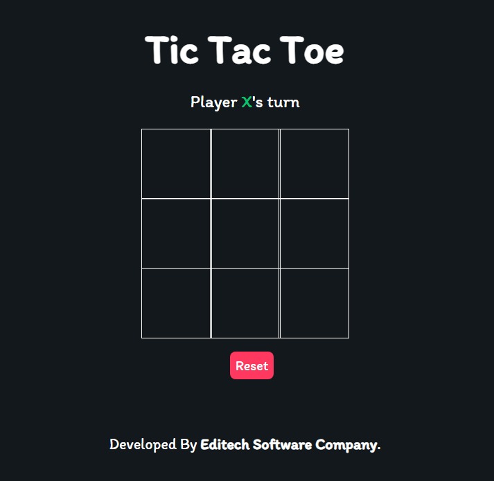 Tic-Tac-Toe by Editech