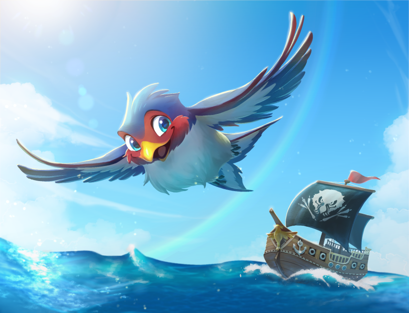 Bird Pirate by mofukin