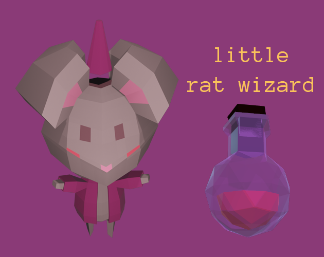 little rat wizard by steff for Mini Jame Gam #8 - itch.io