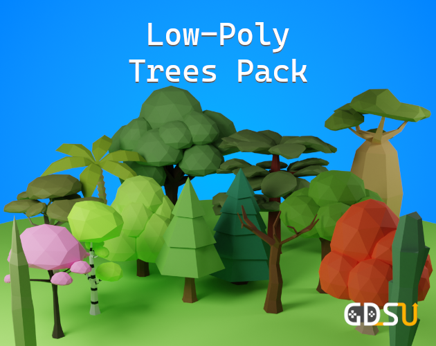 Low-Poly Trees Asset Pack by Aumarka