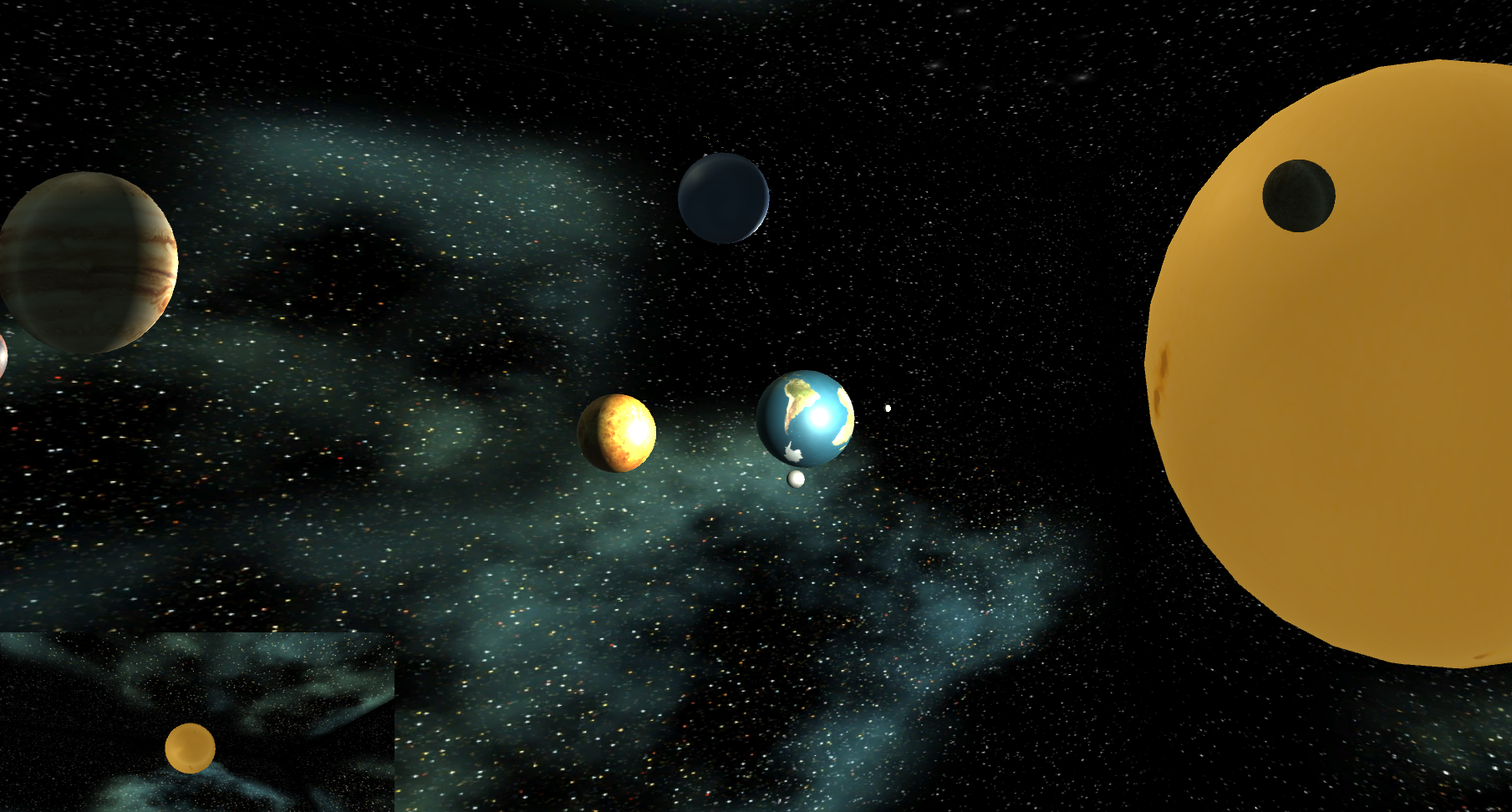 Solar system simulation by RickDecar