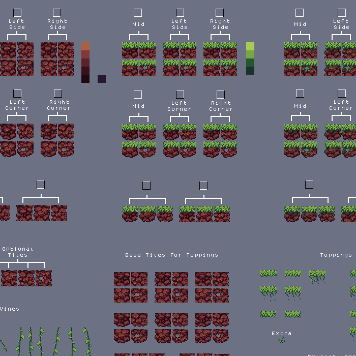Red Stone Tileset by TimePuff