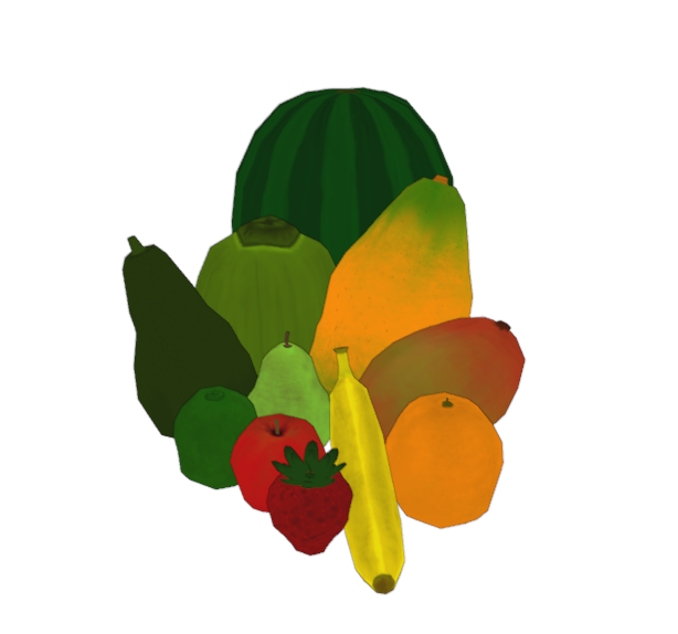Stylized Fruit Lowpoly by Leonardo Batista