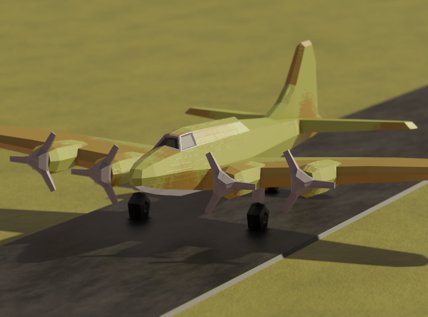 WW2 Bomber 3D Model by Coynese