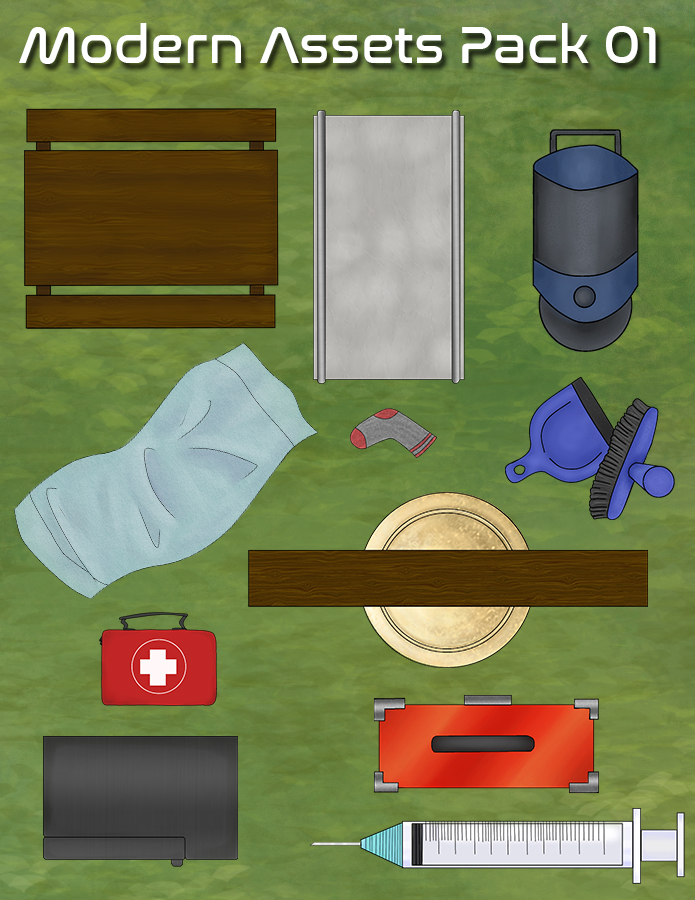 Modern Assets Pack 01 for TTRPGs by WendigoWorkshop