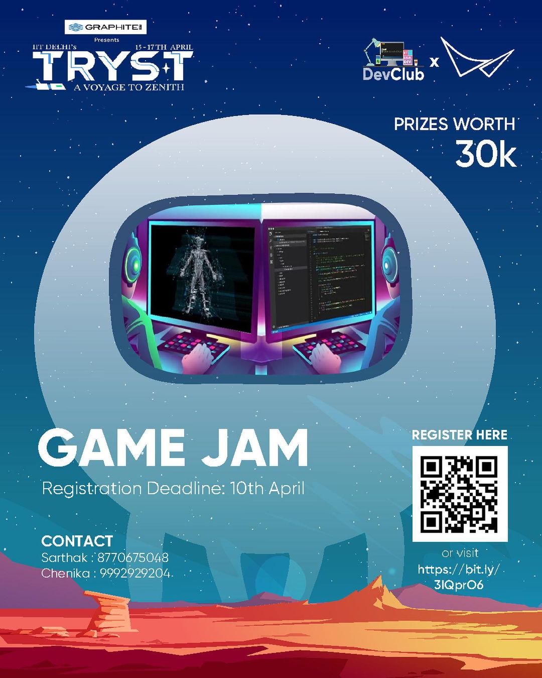 Tryst'22 Game Jam by DevClub IIT Delhi - itch.io