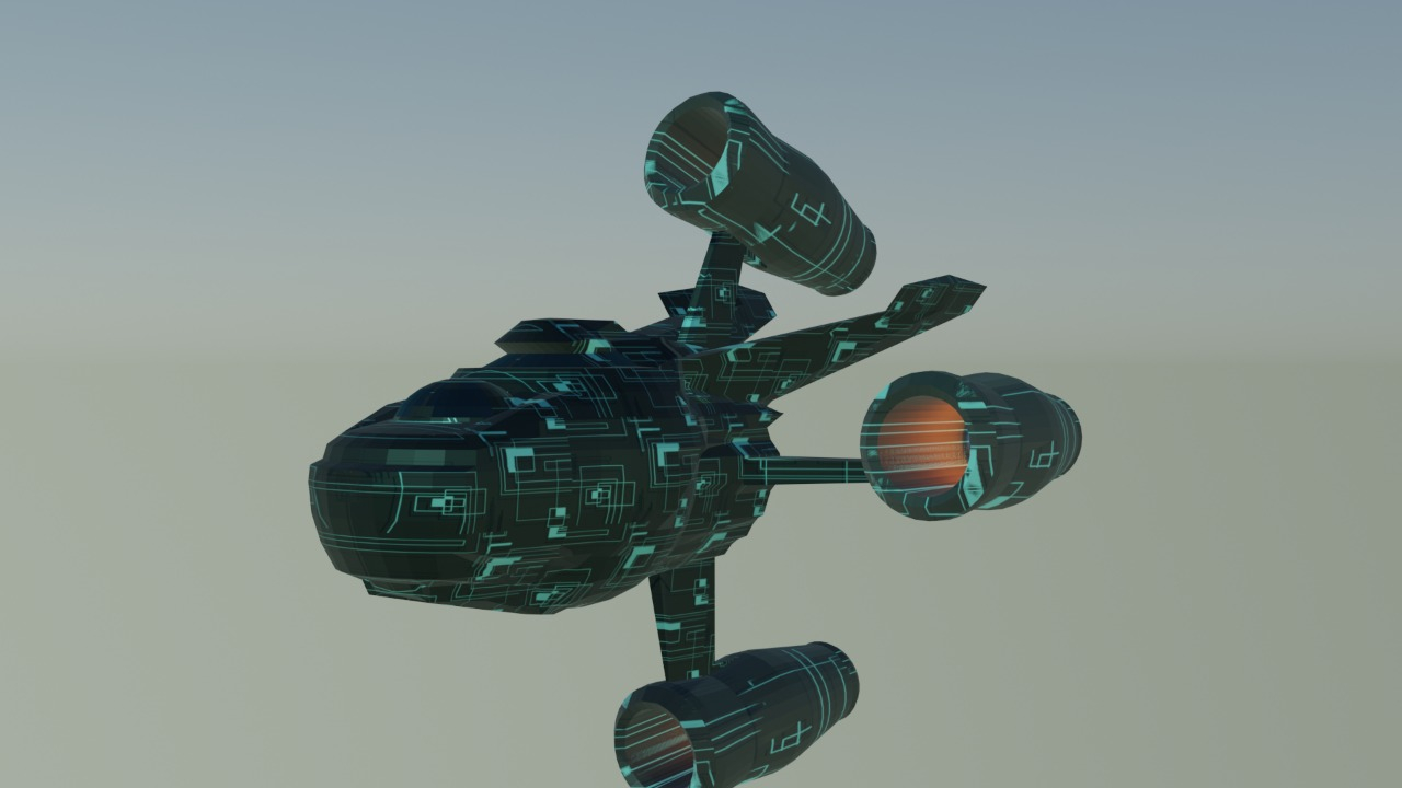 Spacecraft 3D model by Blackzard