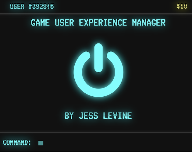 GAME USER EXPERIENCE MANAGER SIMULATOR by Jess Levine | Jumpgate Games