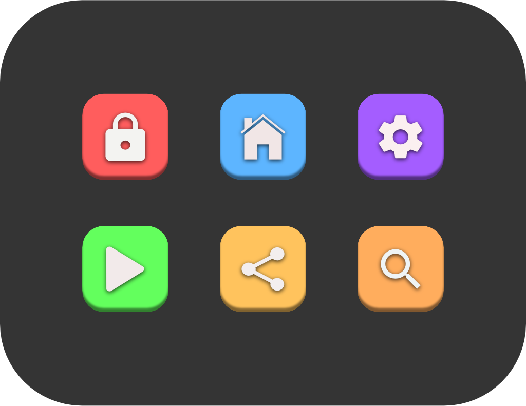 Free Modern Buttons Pack by DarknesGamesStudio
