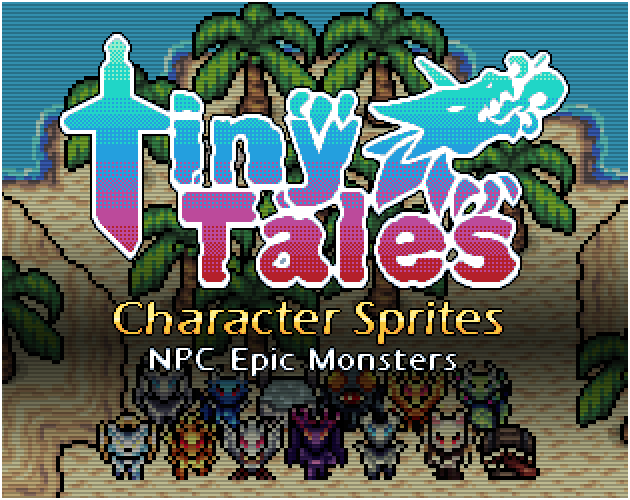 Tiny Tales Pixel 2D : Epic Monsters NPC Sprite Pack by Mega Tiles