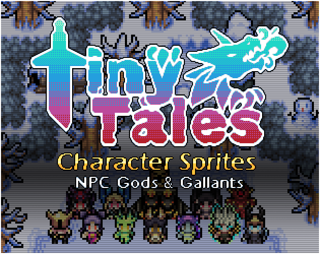 Tiny Tales Pixel 2D: Gods and Gallants RPG NPC Sprite Pack by Mega Tiles