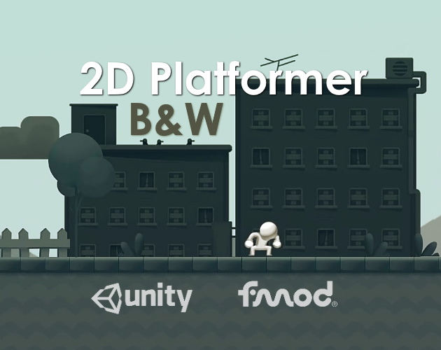 Unity 2D Platformer (B&W) by Liane Silva