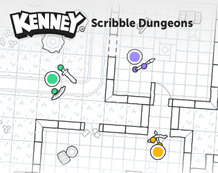Scribble Dungeons by Kenney (Assets)