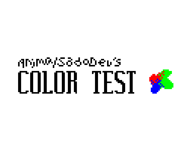 Color Test by GB Studio Central, SōdoDev