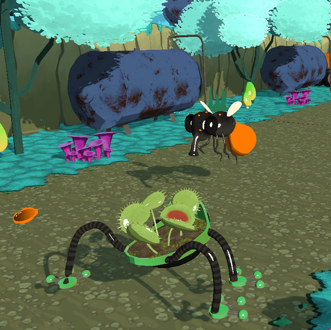 Frog And Oil Shoot Em Up by Laura Moget