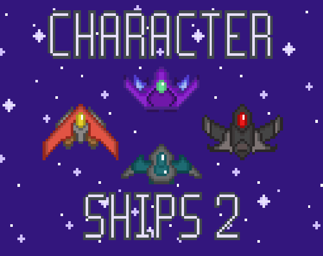 Pixel Nebula Player Character Ships 2 by PixelCarvel