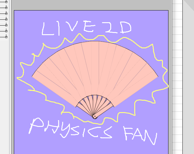 Live2D Physics Based Fan by hamsterCrumbs
