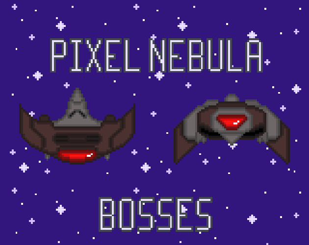 Pixel Nebula Shoot Em Up Bosses T1 by PixelCarvel