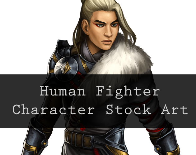 Human Fighter Character Stock Art by Alex Coggon
