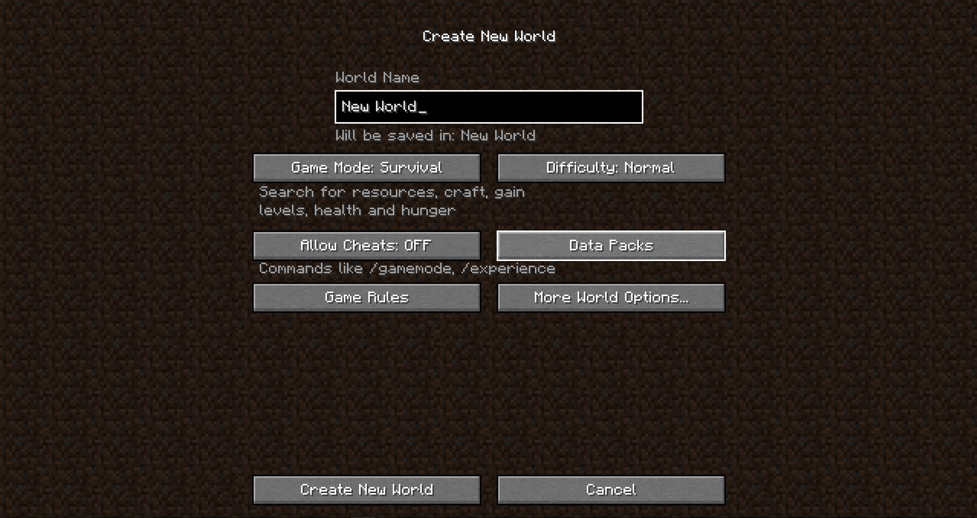 Recipes Of The Past Minecraft Data Pack