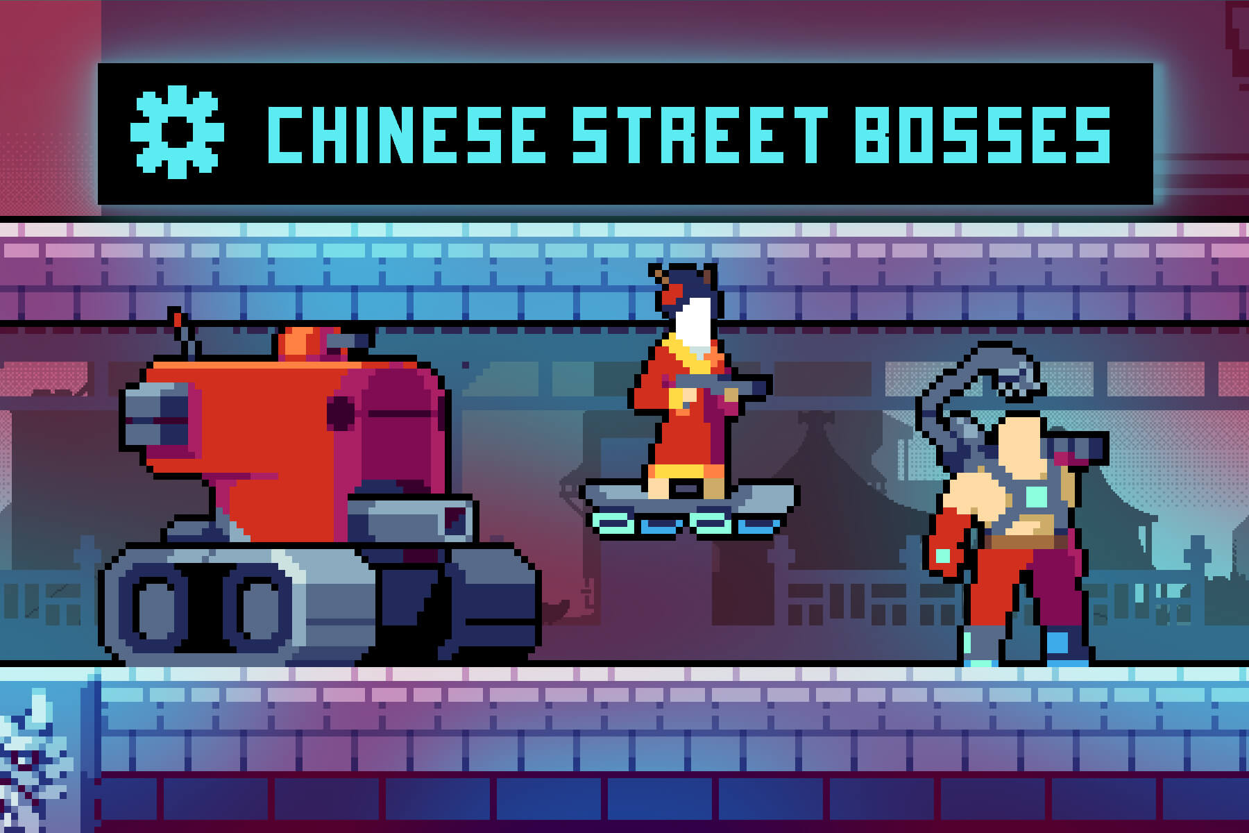 Bosses Chinese Street by Free Game Assets (GUI, Sprite, Tilesets)