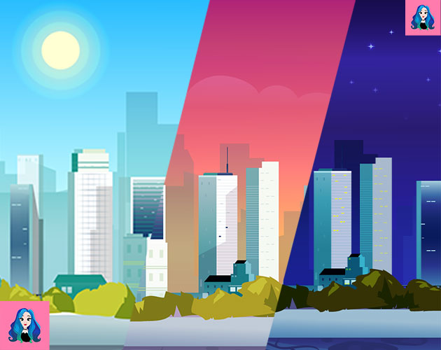 City backgrounds by v.rozenfeld