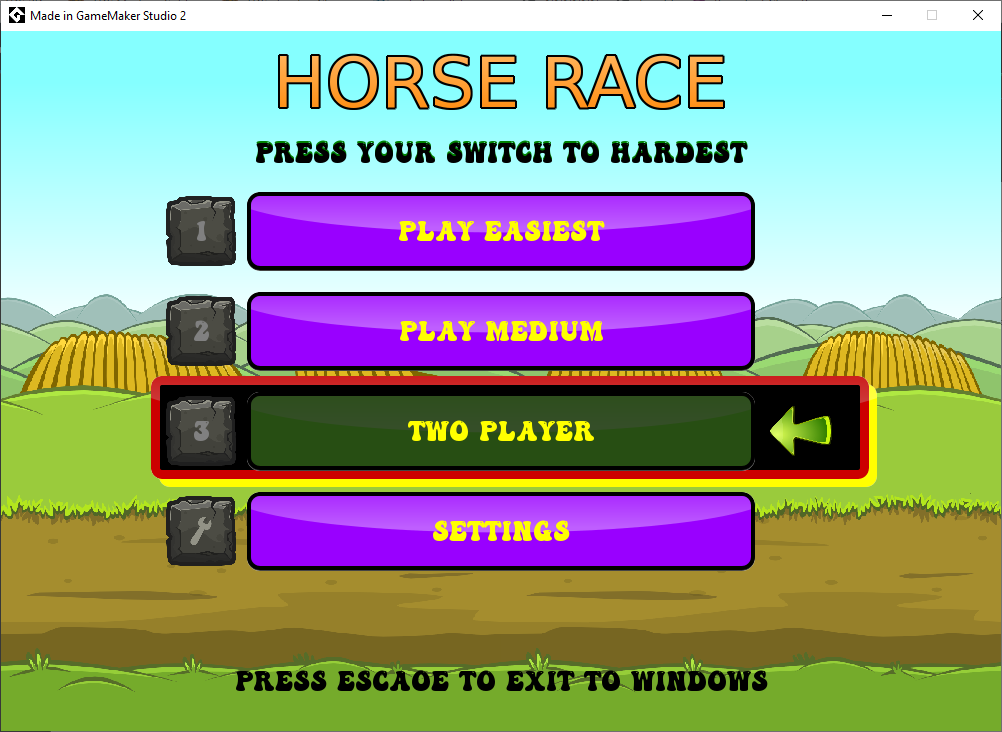 Horse Race - Accessible Game - One Button Simple Control System by Easy ...