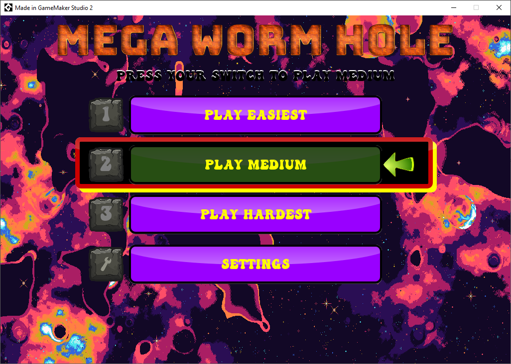 Mega Worm Hole - Accessible Game - One Button Simple Control System by ...