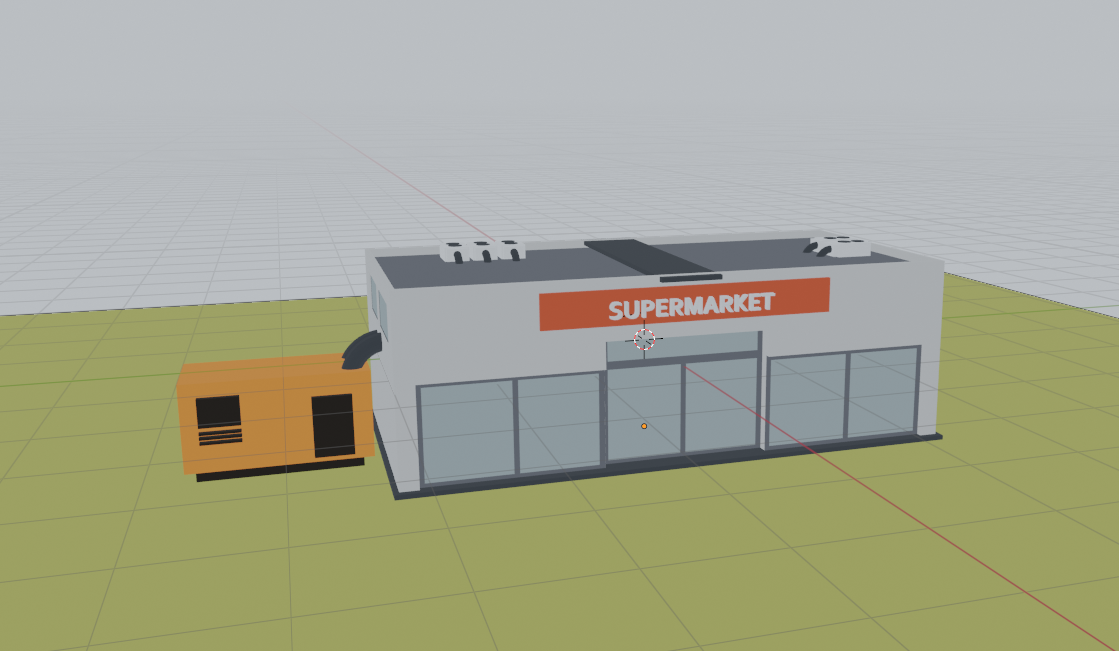 Low poly supermarket by devunolop