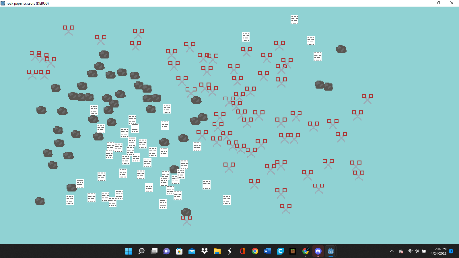 Rock Paper Scissors Sim by ChillCash